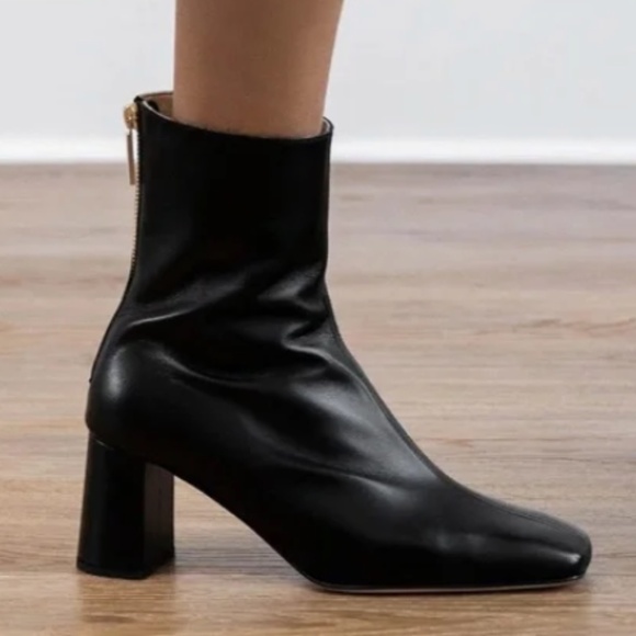 Dear Frances | Shoes | Dear Frances Cube Black Heeled Boots | Poshmark